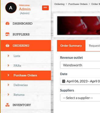 Order Summary report